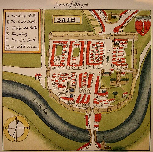 Old Maps of Bath Somerset