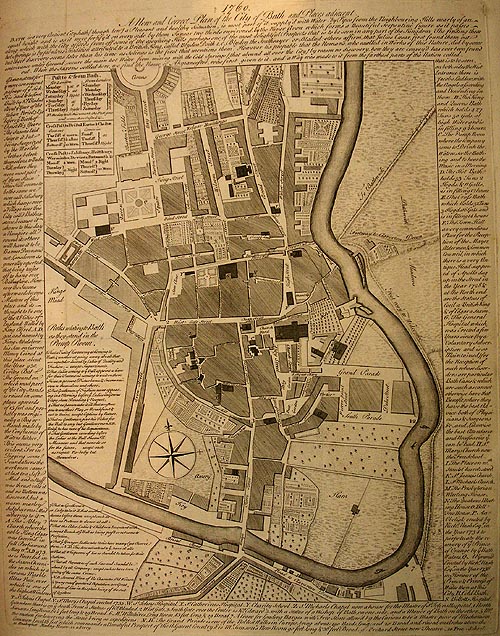 Old Maps of Bath Somerset