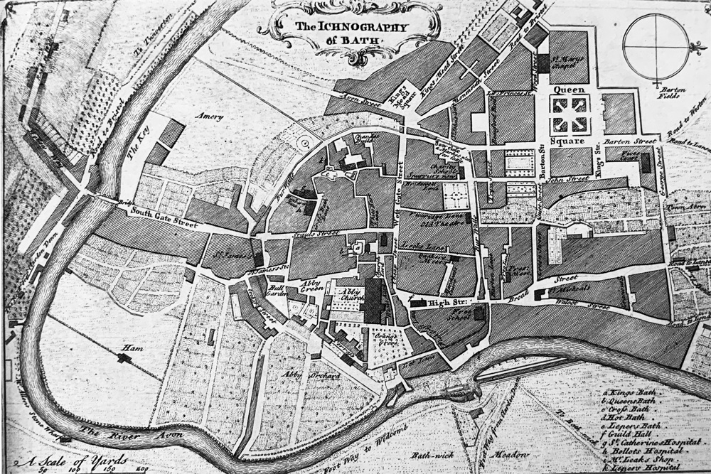 Old Maps of Bath Somerset